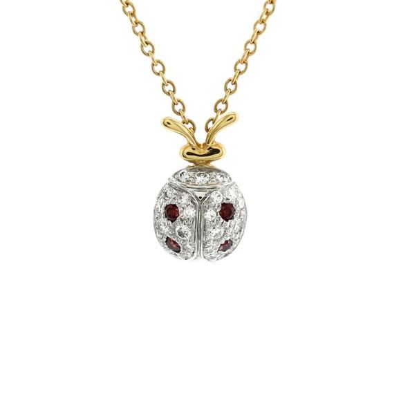 Tiffany & Co. | Jewelry | Tiffany Co Schlumberger Ladybug Necklace 8k ...